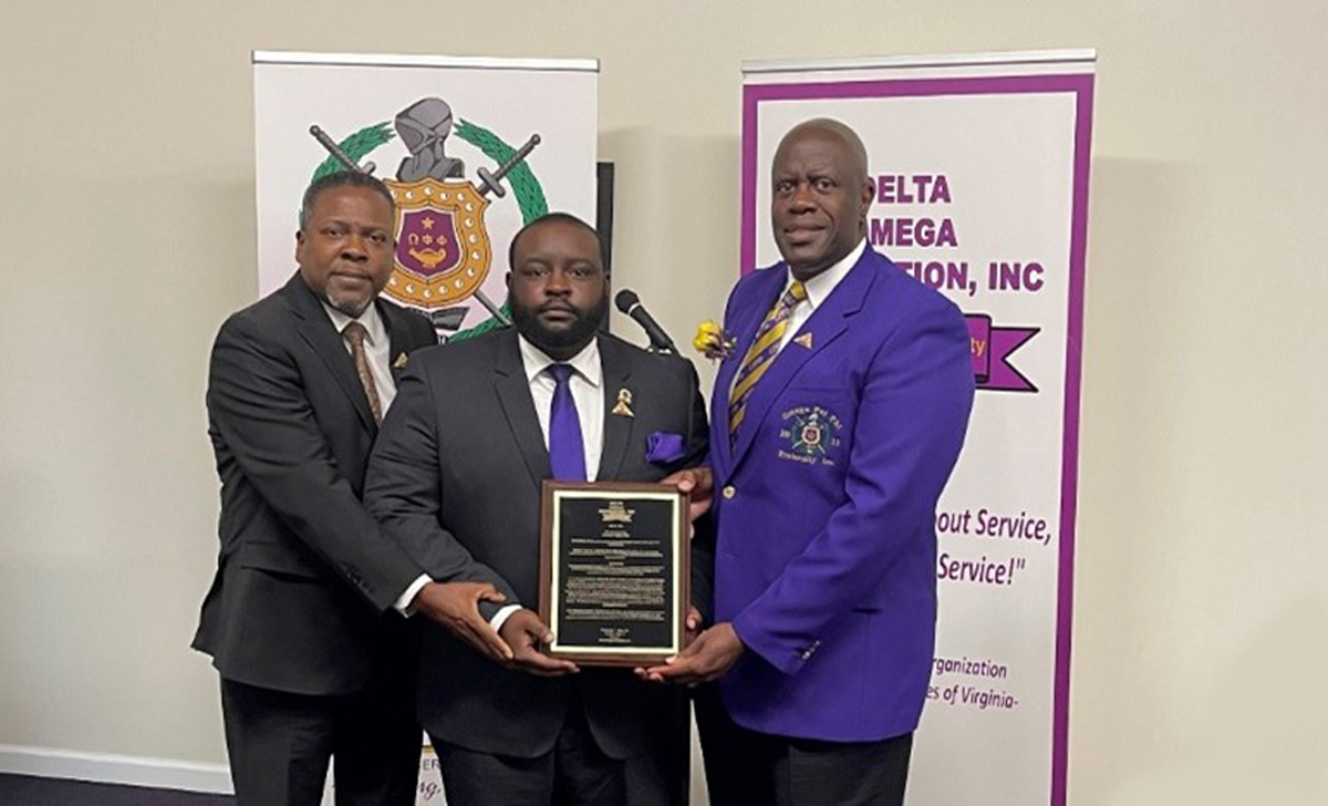 $5,000.00 donation to Delta Omega Chapter in support of its Male ...